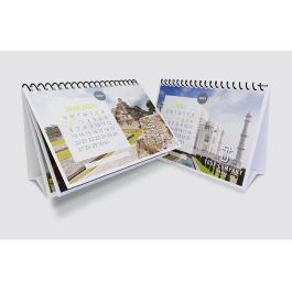 Desk calendar - 8pt Silk Cover