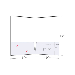 9x12 Economy Pocket Folder 14pt PROMO
