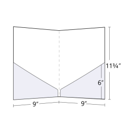 Pocket Folder with Diagonal Pockets