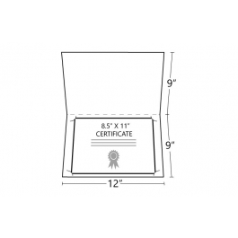12x9 Landscape Certificate Folder