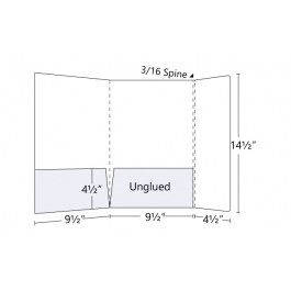 9.5x14.5 Inside Right Lateral Pocket Folder
