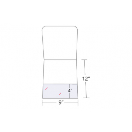 9x12 4inch Pocket Folder (1 Panel)