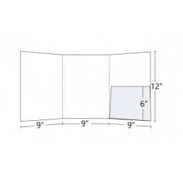 Tri-Panel Pocket Folder with 6 inch inside right pocket