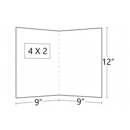 9x12 Fold One Piece Report Cover with Window